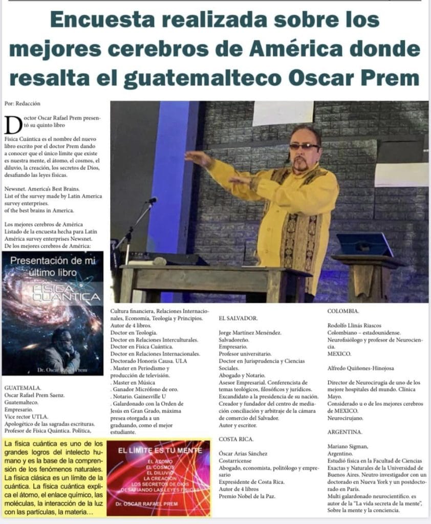 Entrevista al Dr. Oscar Rafael Prem, un guatemalteco destacado ...